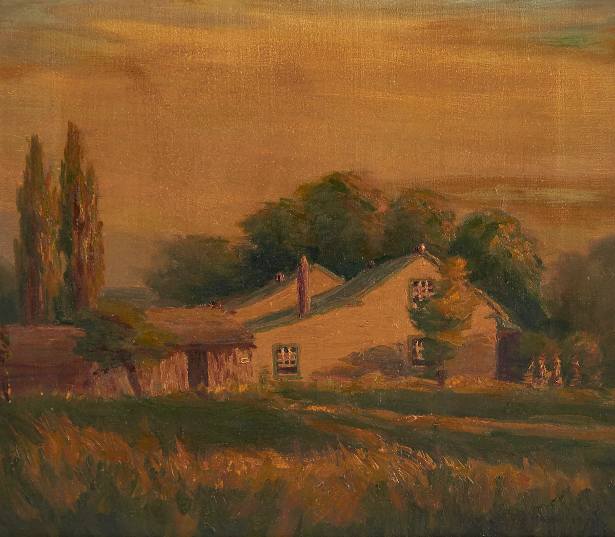 Stuart Clifford Shaw - Landscape with Cottage | Cowley Abbott