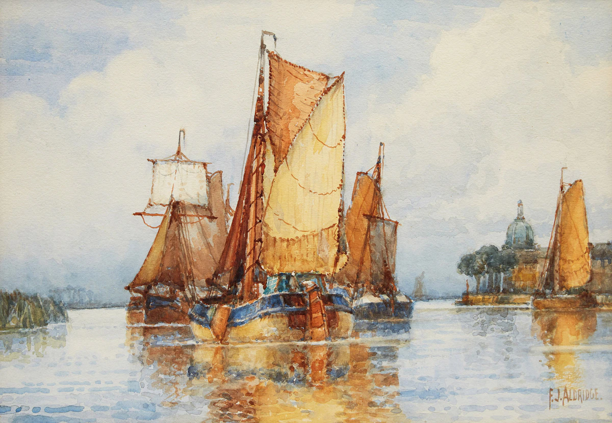 Frederick James Aldridge - Becalmed... | Cowley Abbott
