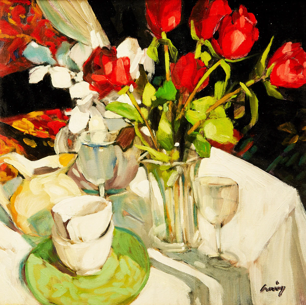 Philip Craig - Still Life with Roses | Cowley Abbott