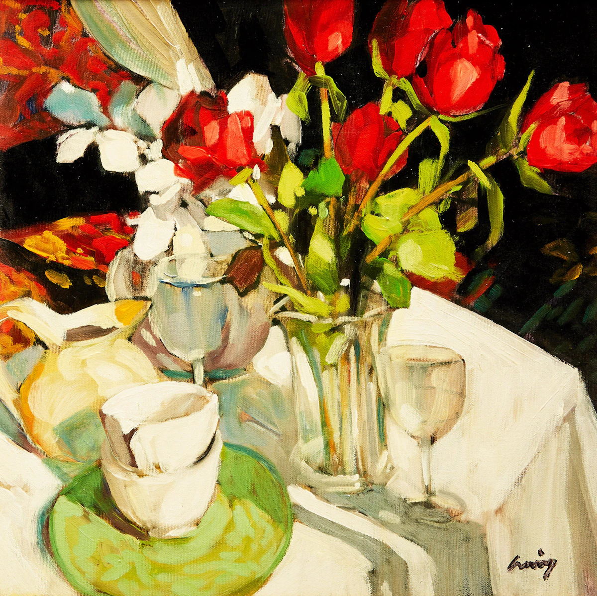 Philip Craig - Still Life with Roses | Cowley Abbott