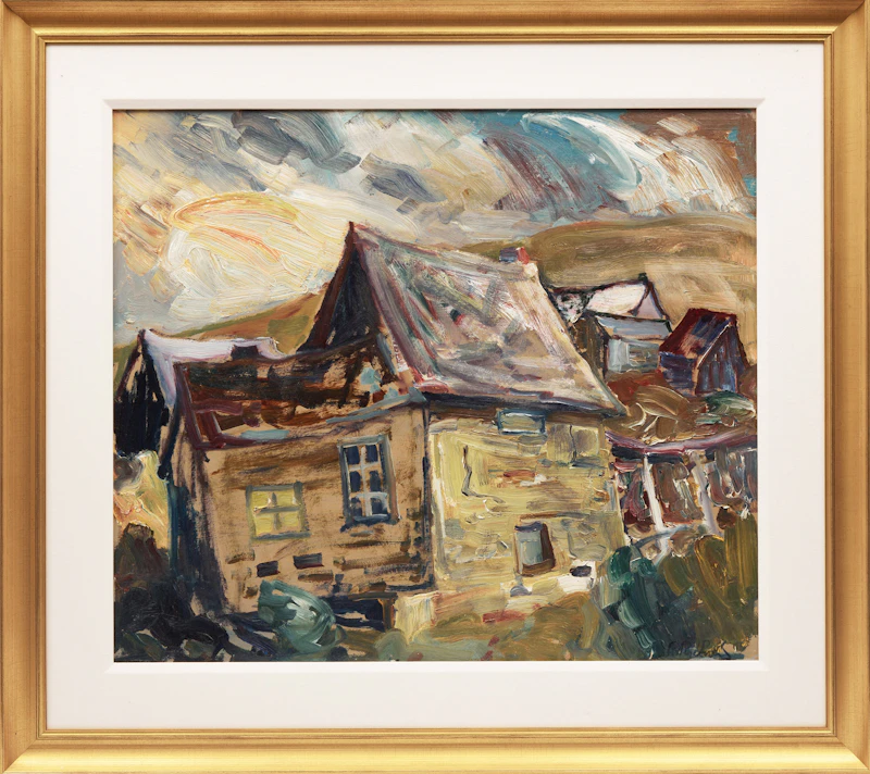 René Richard - Houses in a Village | Cowley Abbott