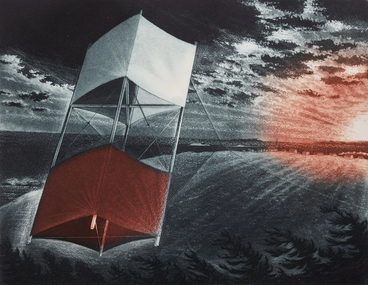David Lloyd Blackwood - Box Kite over Greenspond | Cowley Abbott